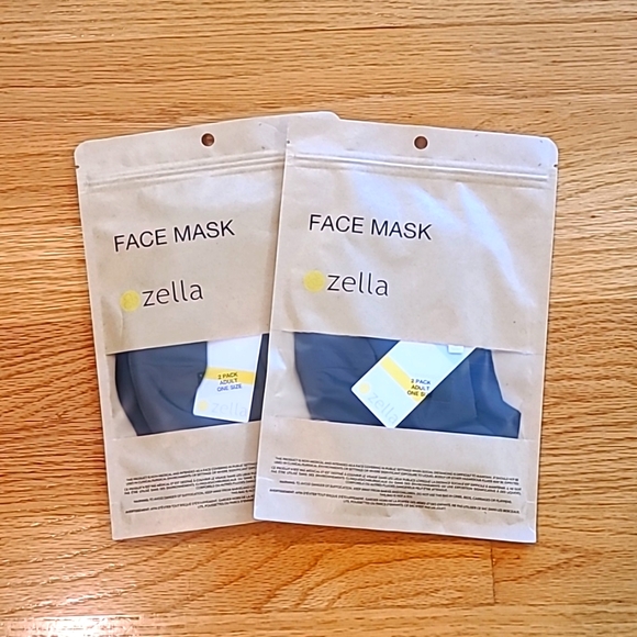Zella | Accessories | 4pack Zella Face Masks Sage Greenblack | Poshmark